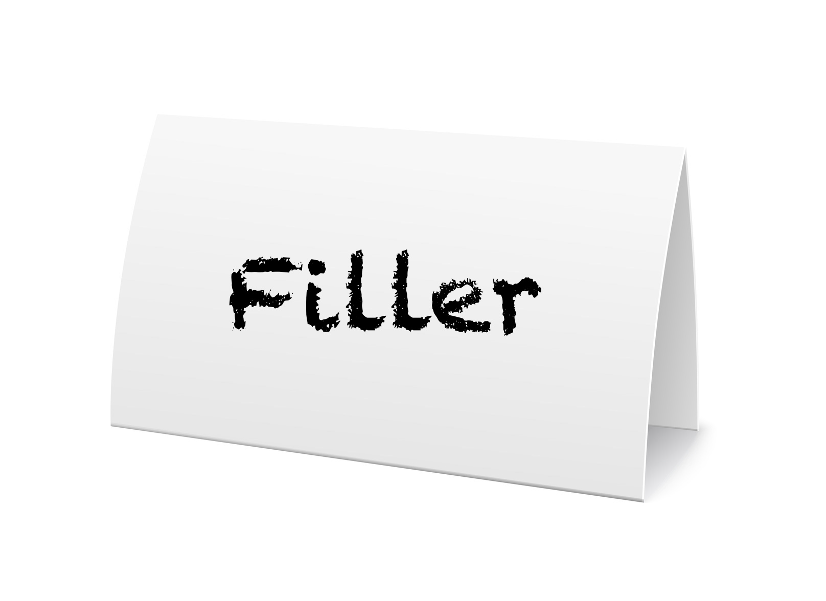 Paper table card, sign template - The Alternative Daily